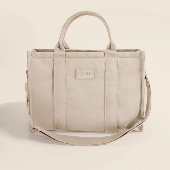 Bags | Brand New Popflex Sloane Tote In Taupe Canvas Tote Bag | Poshmark